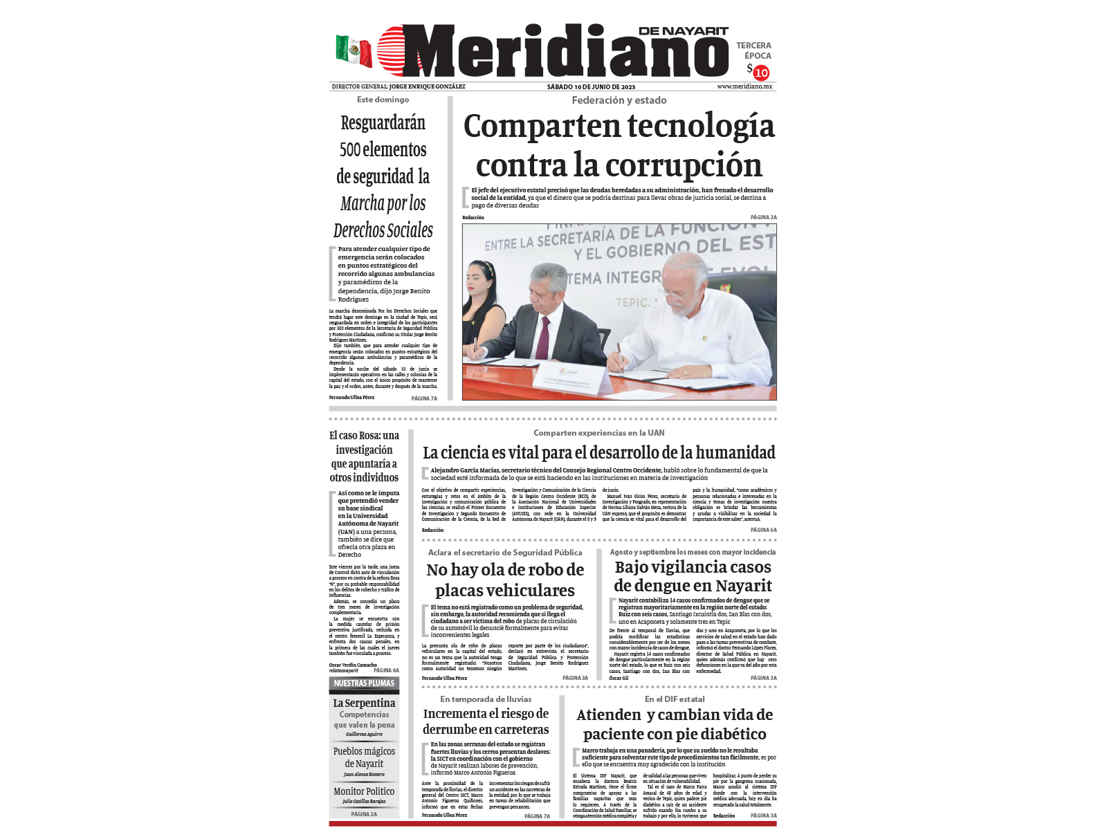 Edición impresa 10 de junio de 2023 | Meridiano.mx