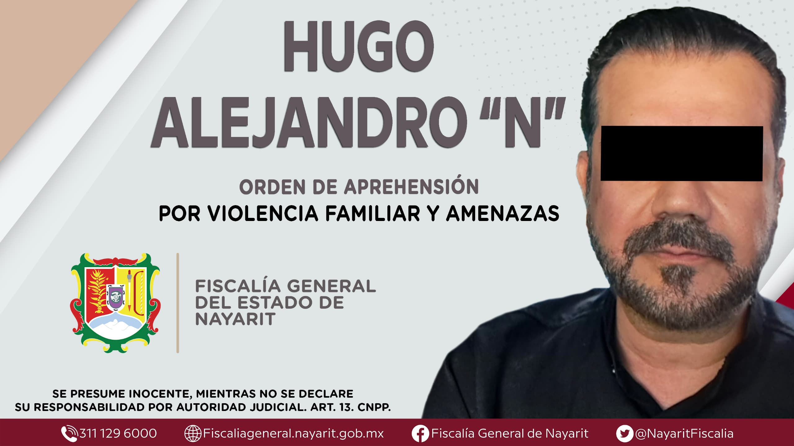 Confirma Fiscalía detención de Hugo Alejandro “N” por violencia ...