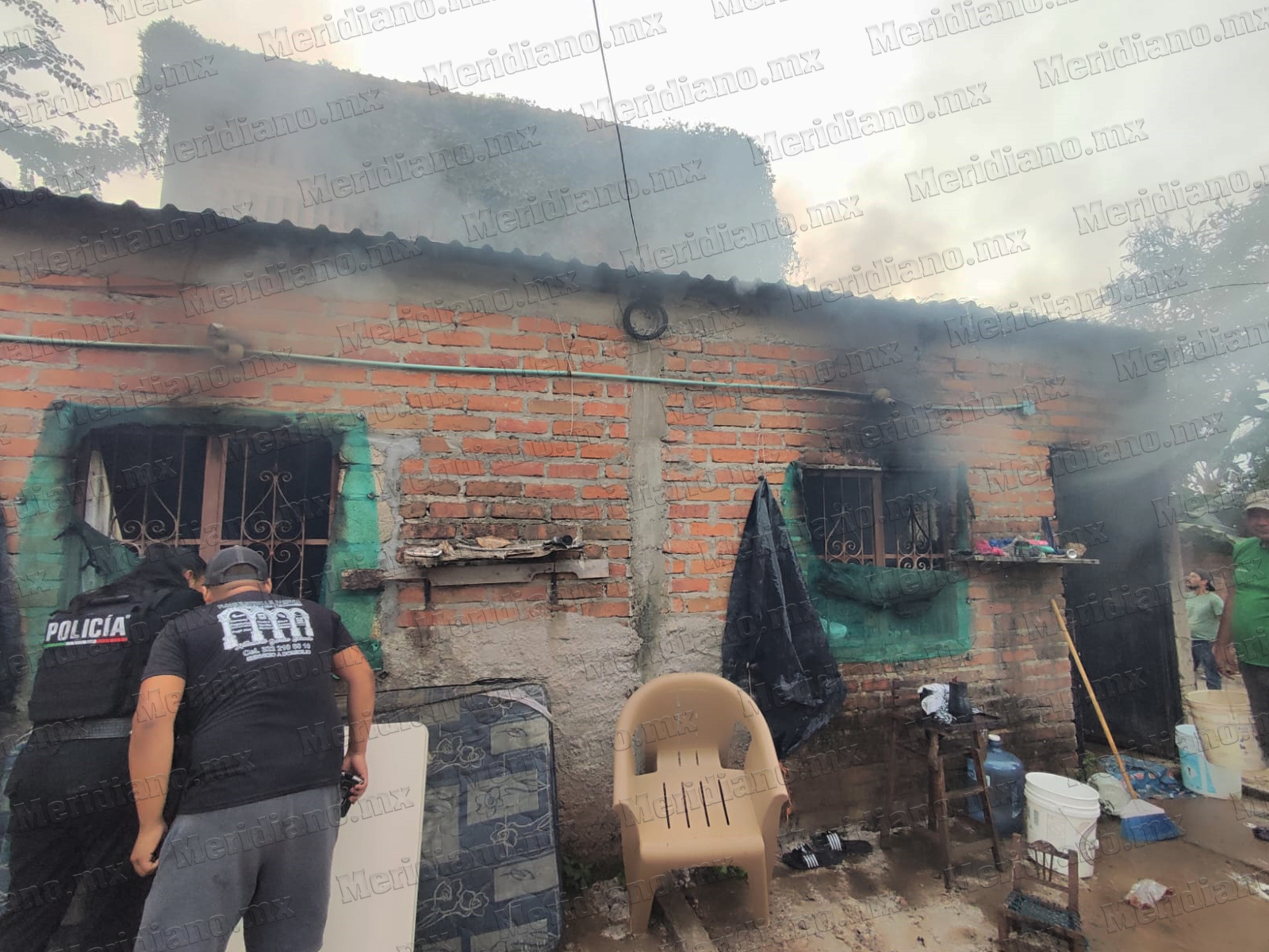 Se incendió una vivienda en el fraccionamiento Los Mangos de El Pitillal | Meridiano.mx