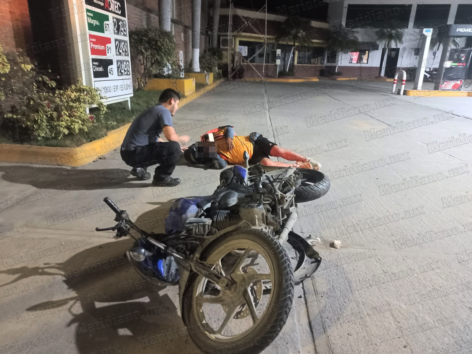 Motociclista Accidente En La Colonia Guadalupe Victoria Meridiano Mx