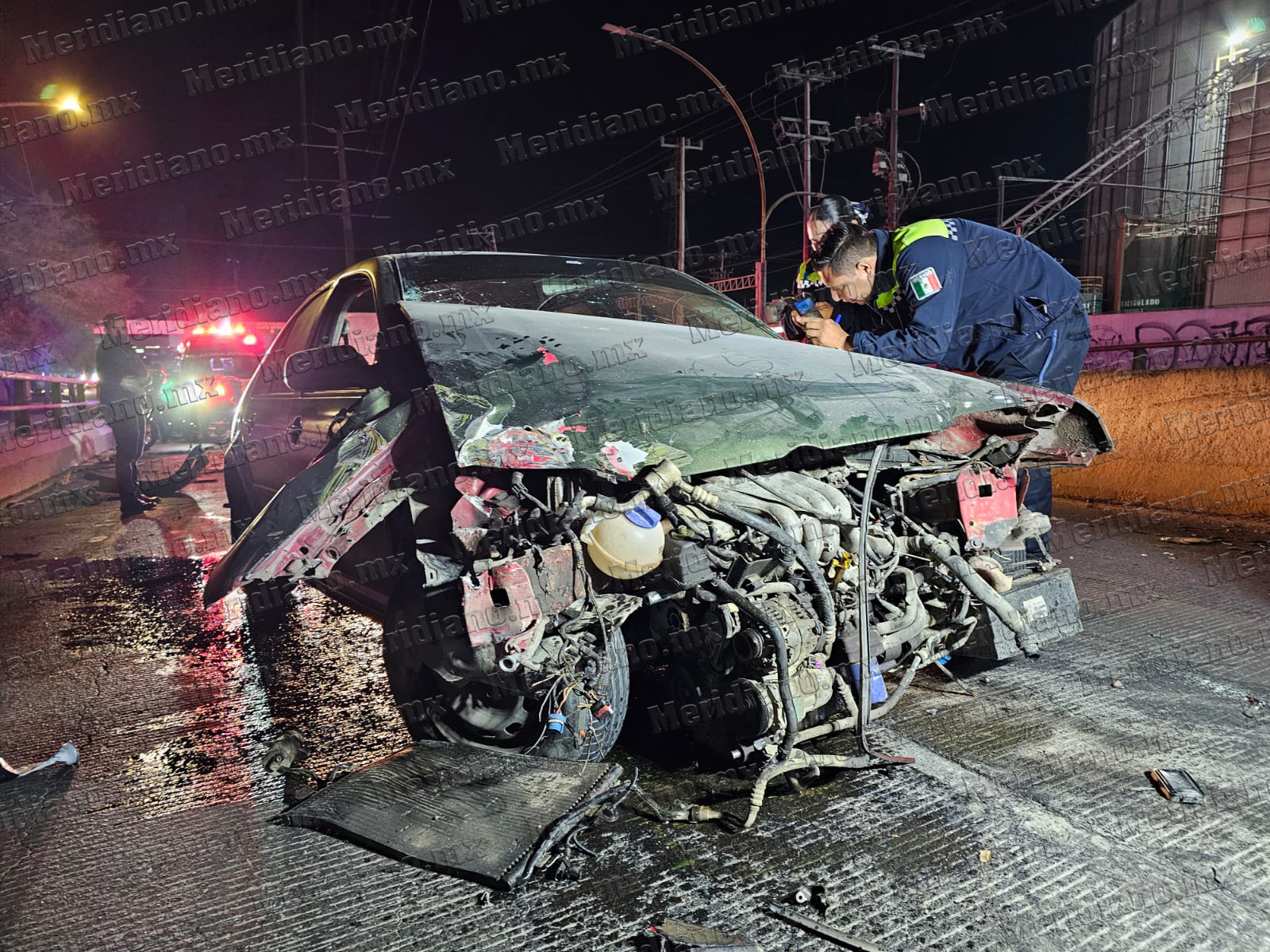Se pasó de copas y destrozó su carro | Meridiano.mx