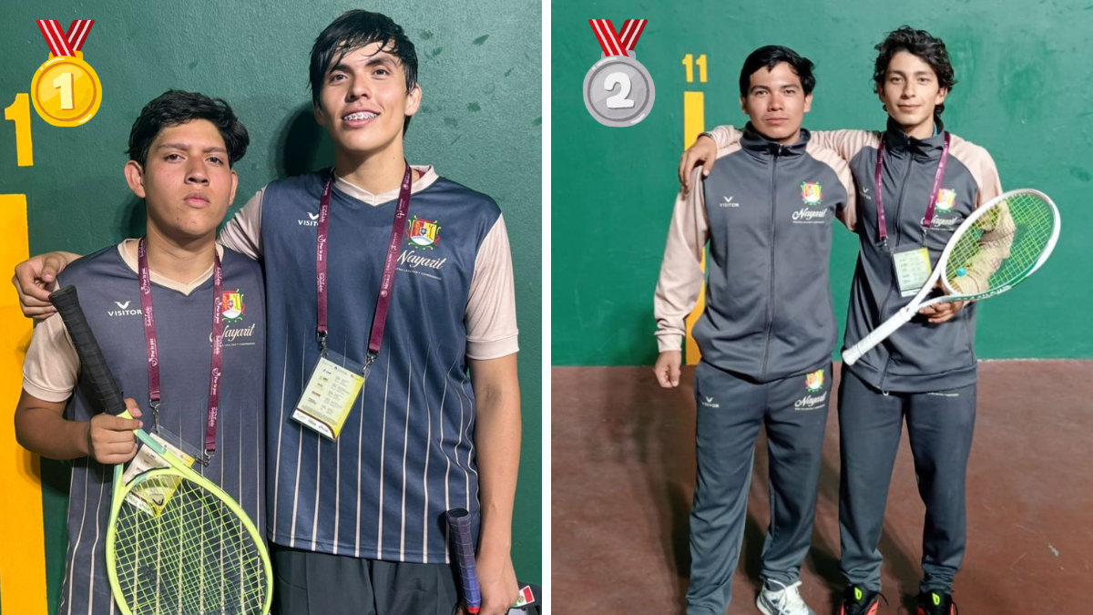Conquista Nayarit oro y plata en frontenis varonil | Meridiano.mx