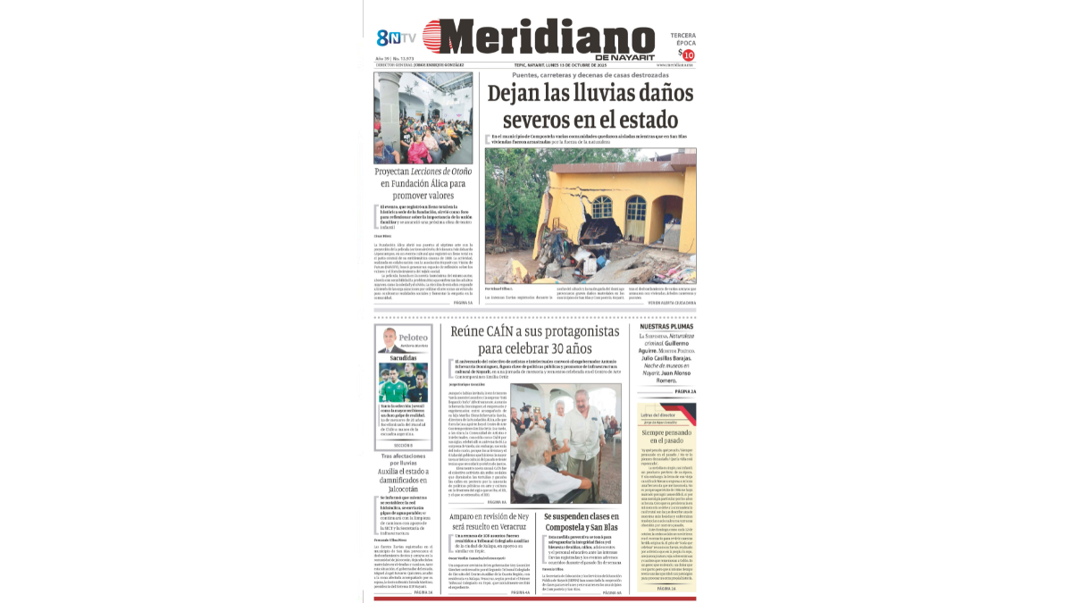 Edición impresa 13 de octubre de 2025 | Meridiano.mx