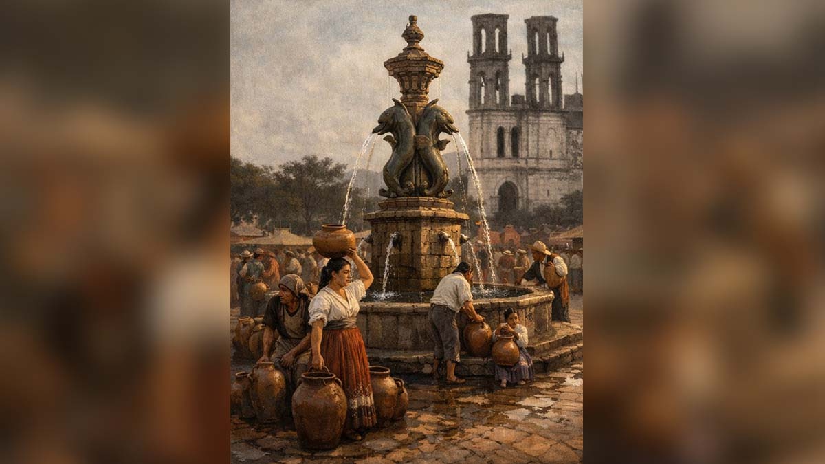 La fuente de los delfines, el origen del agua potable en Tepic ...